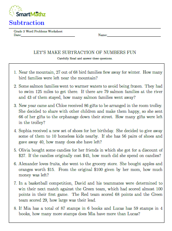 Subtraction Smartmathz