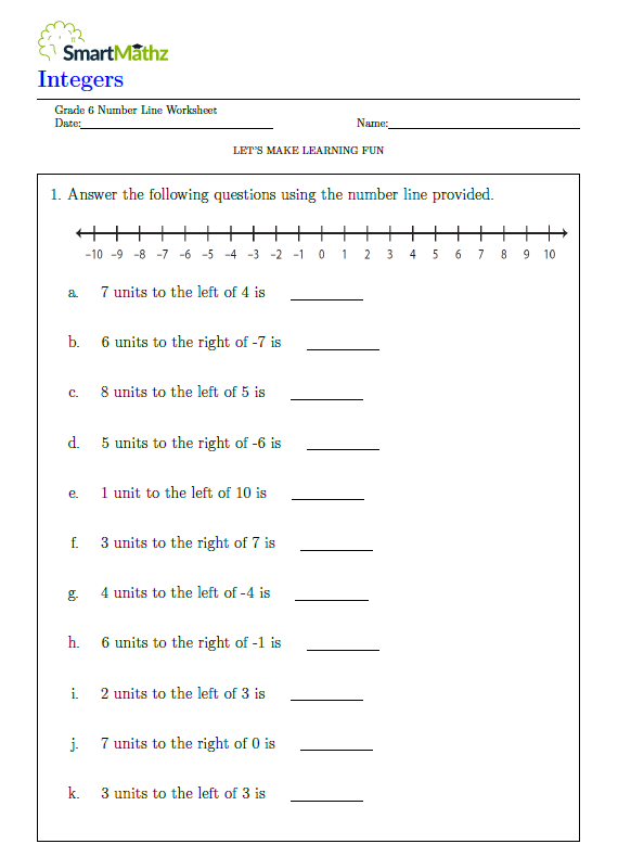 Integers - SmartMathz