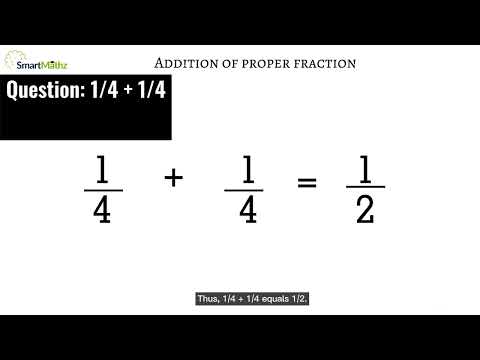 Adding Fractions with Like and Unlike Denominators in 4 mins - SmartMathz