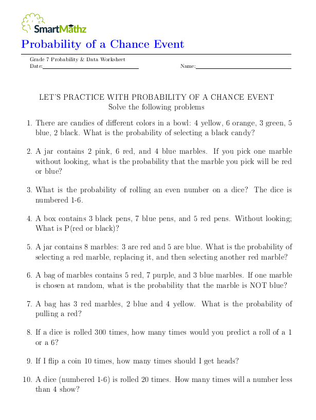 Probability of Compound Event - SmartMathz